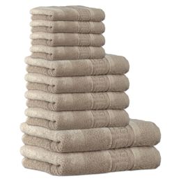 Caw&ouml; Caw&ouml; Handtuch Herren Gr&ouml;&szlig;e Set sand
