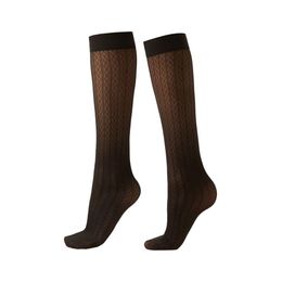 CALZEDONIA Socks female Black size One Size