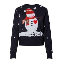 Pieces Pullover 'PCJolly Xmas' Damen Gr&ouml;&szlig;e M navy / karamell / rot / wei&szlig;