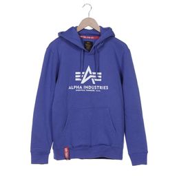 Alpha Industries Kapuzenpullover Herren Größe M Second Hand blau