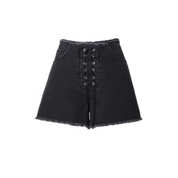 ABOUT YOU X Antonia Shorts 'Tilda' Damen Gr&ouml;&szlig;e 27/28 black denim