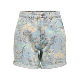 Only Shorts 'VEGA' Damen Größe 29 beige / türkis / hellblau / oliv