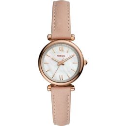 Fossil Uhr 'Carlie' Damen Größe One Size rosegold / altrosa / perlweiß