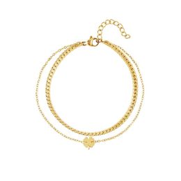 Cala Rose Bracelet 'LUCKY YOU' female Gold size 16 - 20