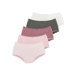Lascana Slip Damen Größe XXS/XS oliv / rosé / eosin / pastellpink / weiß