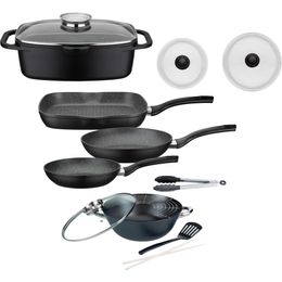 Topf-Set GSW "Gourmet", schwarz, Töpfe, Induktion