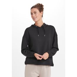 Kapuzensweatshirt Endurance "Timmia", Damen, Gr. 40, schwarz, 51% Polyester, 44% Modal, 5% Elasthan, unifarben, normal, ohne Ausschnitt, Sweatshirts, in zeitlosem Farbton