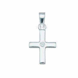 Adelia&acute;s Kettenanh&auml;nger ADELIA&acute;S "Damen & Herren 925 Silber Kreuz Anh&auml;nger mit Zirkonia", silber, Schmuckanh&auml;nger, Damen, Damen,mit Zirkonia, Silber 925 (Sterlingsilber), Kettenanh&auml;nger, mit Zirkonia Silberschmuck f&uuml;r Damen & Herren