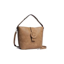 Schultertasche "Raffi", Damen, Gr. B/H/T: 35cm x 27cm x 13cm onesize, braun, Lederimitat, Collezione Alessandro, Taschen, aus griffechtem Lederimitat