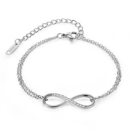 Armband "Eternity", Damen, Gr. Metall, silber (silbern), Collezione Alessandro, Armb&auml;nder Armband