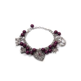 Armband "Weda", Damen, Gr. Metall, lila (violett), Collezione Alessandro, Armb&auml;nder Armband