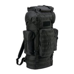 Rucksack Brandit "Brandit Accessoires Kampfrucksack Molle", Gr. onesize, schwarz, Polyester, Rucksäcke