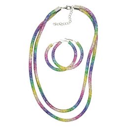 Schmuckset "Rainbow", Damen, bunt (multi), Collezione Alessandro, Schmuck_Sets