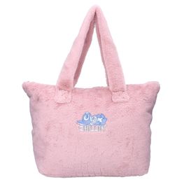 Henkeltasche Vadobag, Damen, Gr. B/H/T: 14cm x 32cm x 48cm, rosa, Kunstfaser, bestickt, Taschen, mit niedlichem Stitch-Motiv