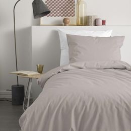 Bettw&auml;sche Cinderella "Morning", grau (taupe), B/L: 155cm x 200cm, Flanell, B/L: 80cm x 80cm, 2 Stk., Flanell, Obermaterial: 100% Baumwolle, Bettw&auml;sche, Bettw&auml;sche, Cinderella