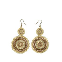 Paar Creolen "Mystic", Damen, Gr. Glas, gold, Collezione Alessandro, Ohrringe