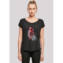 T-Shirt F4NT4STIC "Marvel Avengers Endgame Captain America", Damen, Gr. XL, schwarz, Obermaterial: 100% Baumwolle, regular fit, Rundhals, ohne B&uuml;ndchen, Shirts T-Shirt, Damen,Premium Merch,Lang,Longshirt,Logo Print