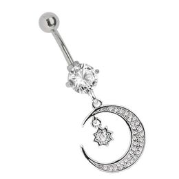 Adelia´s Bauchnabelpiercing ADELIA´S "Piercing Bauchnabelpiercing", silber, Piercings, Damen, onesize, Chirurgiestahl, aus 316l Stahl