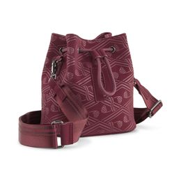 Freizeittasche Puma "Puma Sense 1,5 l Kleine Bucket-Bag Damen", Gr. B/H/T: 17,5cm x 19cm x 11cm onesize, rot (ruby shimmer graphic rot), Polyester, Taschen
