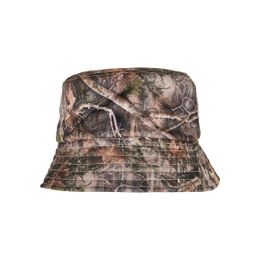 Flexfit Damen Flex Cap "Flexfit Bucket Hat Sherpa Real Tree Camo Reversible Bucket Hat"camotree, 100% Polyester, Caps