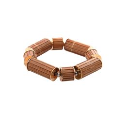 Armband "Bamboo", Damen, Gr. Metall, braun, Collezione Alessandro, Armb&auml;nder Armband