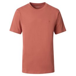 T-Shirt Casamoda "Casamoda T-Shirt uni", Herren, Gr. M, hellorange, 100% Baumwolle, Shirts