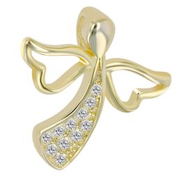 Adelia&acute;s Kettenanh&auml;nger ADELIA&acute;S "Neuheit 2025 - stylischer Engel Anh&auml;nger aus 925 Sterling Silber", gold, Schmuckanh&auml;nger, Damen, Silber 925 (Sterlingsilber), Kettenanh&auml;nger
