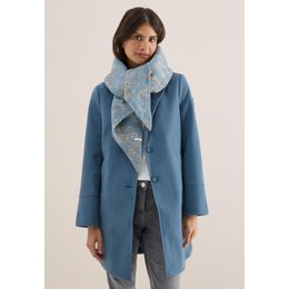 Halstuch Cecil, Damen, Gr. onesize, moonstone blau melange, Stoff, 85% Polyester, 12% Polyacryl, 3% Elasthan, Animalmuster, Modetücher, softer Materialmix