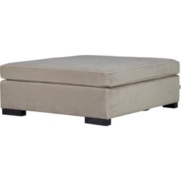 Polsterhocker Home Affaire "Skara XXL", beige (dunkelbeige), B:120cm H:48cm T:130cm, 100% Polyester, Hocker, Polsterhocker, Passend zur Serie &raquo;Skara XXL&laquo;.