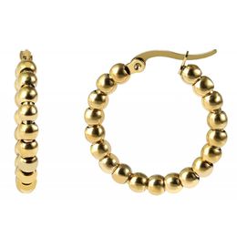 Adelia´s Paar Creolen ADELIA´S "Neuheit 2025 - Damen Creolen aus poliertem Edelstahl Ø 20 mm", gold, Ohrringe, Damen, Damen, Edelstahl