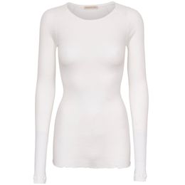 SEAMLESS BASIC Damen Funktionstop "Seamless Basic T-shirt Cotton Elvira"off, wei&szlig;, Gr. XL, Obermaterial: 100% Baumwolle, Tops