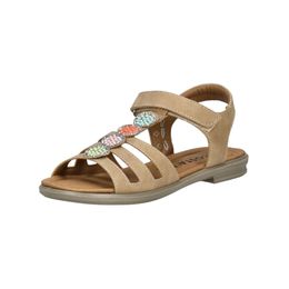 Riemchensandalette Ricosta "Ricosta Sandalen Lederimitat", Kinder, Gr. 34, beige, Lederimitat, Schuhe