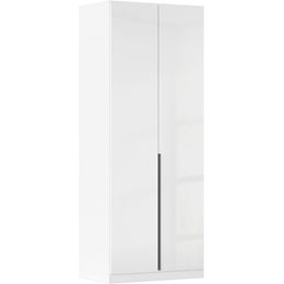 Drehtürenschrank Rauch "Kleiderschrank Schrank Garderobe AGORDO TOPSELLER Schlafzimmer", weiß (alpinweiß, hochglanz weiß), B:91cm H:229cm T:54cm, Holzwerkstoff, Schränke, durchdachte Innenausstattung, in 7 Breiten und 2 Höhen MADE IN GERMANY, Topseller