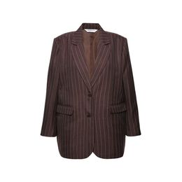 Studio Untold Blazer Damen Gr&ouml;&szlig;e 42/44 dunkelbraun / wei&szlig;