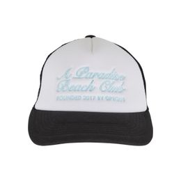 PEQUS Damen Trucker Cap "PEQUS PEQUS A Paradise Beach Club Curved Logo Trucker Cap"schwarz, 100% Polyester, Caps