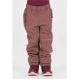 Softshellhose ZIGZAG "Ludo", Kinder, Gr. 92, EURO-Größen, braun, 96% Polyester, 4% Elasthan, unifarben, lang, Hosen Softshellhose, mit 8000 mm Wassersäule