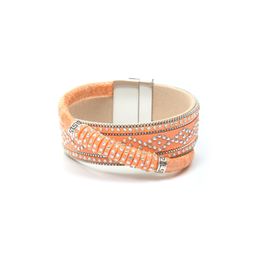 Armband "Amica", Damen, Gr. Metall, orange, Collezione Alessandro, Armb&auml;nder Armband