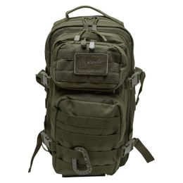 Rucksack Brandit "Brandit US Assault Pack Medium", Gr. onesize, olive, Polyester, Rucksäcke