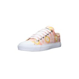 Sneaker Ethletic "Trainer White Cap Lo Cut", Damen, Gr. 37, orange (banana shake just wei&szlig;), Obermaterial: 100% Baumwolle; Sohle: 100% Naturkautschuk, Schuhe Sneaker, Keine Angabe