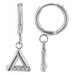 Adelia&acute;s Paar Ohrh&auml;nger ADELIA&acute;S "Neuheit 2025 - Damen Ohrh&auml;nger aus Edelstahl &Oslash; 8 mm", silber, Ohrringe, Damen, Damen, Edelstahl