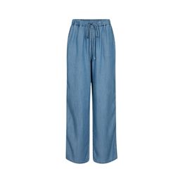 Chinos soyaconcept "Soya Concept Pants SC-LIV 53-C", Damen, Gr. XL, Normalgrößen, 2250 medium blau, Obermaterial: 100% Lyocell, Hosen
