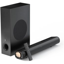 Creative Soundbar "Stage Pro, Soundbar mit Subwoofer 2.1-Soundbar mit Dolby Audio", schwaz, Lautsprecher, HDMI Arc, USB Audio, Optical, Aux-in