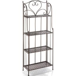 Standregal Locker "03200-07", braun, B:60cm H:166cm T:28cm, Metall, Regale