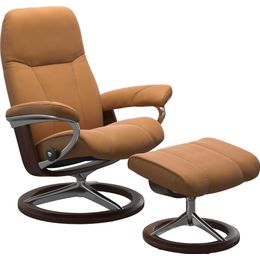 Fu&szlig;hocker stressless "Consul", braun (new caramel), B:54cm H:41cm T:39cm, Hocker, Fu&szlig;hocker, mit Signature Base, Gestell Braun
