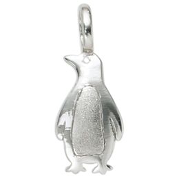 Kettenanh&auml;nger Jobo "Anh&auml;nger Pinguin", silber (silber 925), Schmuckanh&auml;nger, Damen, Silber 925 (Sterlingsilber), Kettenanh&auml;nger, 925 Silber