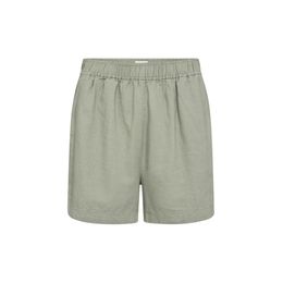 Shorts Levete Room "Levete Room Shorts NAJA 8", Damen, Gr. XXL, Normalgrößen, l794, schwarz moss, Obermaterial: 55% Leinen, 45% Viskose, Hosen