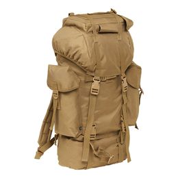 Rucksack Brandit "Brandit Accessoires Nylon Military Backpack", Gr. onesize, camel, Polyester, Rucksäcke