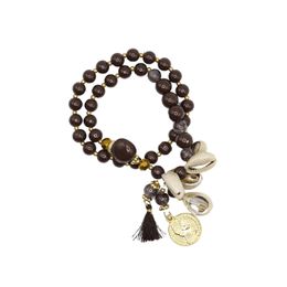 Armband "Bangalore", Damen, Gr. Glas, braun, Collezione Alessandro, Armb&auml;nder Armband