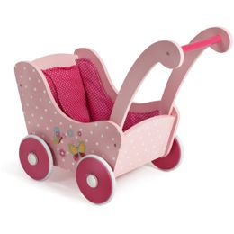 Bayer Chic 2000 Puppenwagen CHIC2000 "aus Holz", pink (papilio pink), Puppenwagen, JungenB:31cm H:45cm T:55cm, Mitteldichte Faserplatte (MDF), B:31cm H:45cm T:55cm