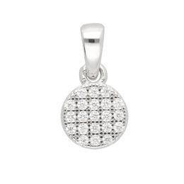 Adelia&acute;s Kettenanh&auml;nger ADELIA&acute;S "Damen 925 Silber Anh&auml;nger mit Zirkonia &Oslash; 7,3 mm", silber, Schmuckanh&auml;nger, Damen, Silber 925 (Sterlingsilber), Kettenanh&auml;nger, mit Zirkonia f&uuml;r Damen